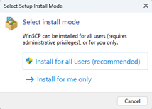 Installing WinSCP | My Alfred University